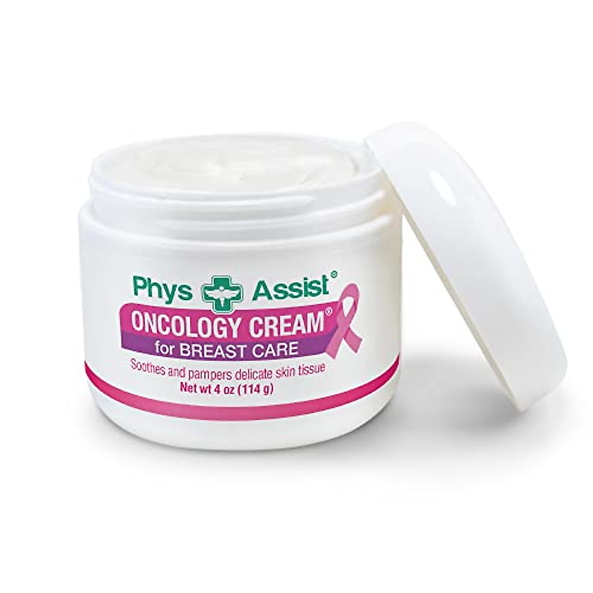 PhysAssist Oncology Cream for Breast Care Soothes and Pampers Delicately skin tissue. 4 oz