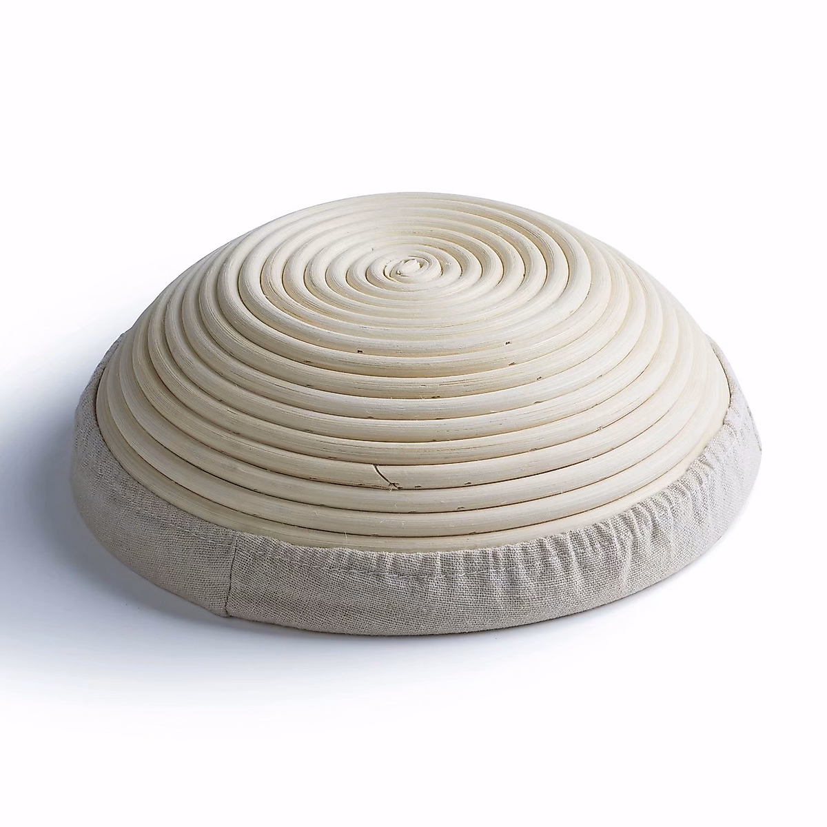 10 Inch Round Banneton Bread Proofing Basket 2 pcs Natural Rattan Cane Brotform Handmade& Linen Liner Cloth