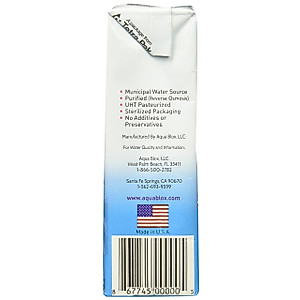 Aqua Blox 200ml Water Supply (32 Pack), Purified Emergency Drinking Water, 5-Year Shelf LIfe, Emergency Preparedness Supplies for Disasters, Camping, Earthquake, Flood, No Additives or Preservatives