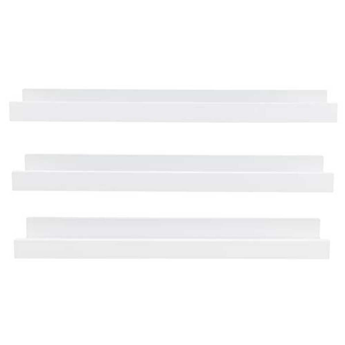 Kiera Grace Edge Floating Photo Frame Shelf, 23", White, 3