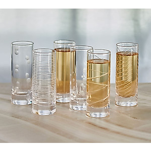 Mikasa Cheers Set of 6 Shot Glasses, 3.5 Ounce