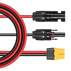 SHENGANG 1M 12AWG XT60 Female Solar Panel Connection Cable Charging Cable Solar Generator Solar Power Supplies