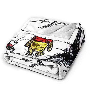 Anime Blanket Flannel Fleece Throw Blankets Best Friend Super Soft Cozy Warm Plush Bedding for Sofa Living Room Bedroom 50"x40"