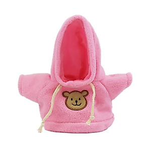 4pcs Chicken Costume for Hens Shirt with Hat,Pet Chicken Clothes Warm Cartoon Hoodies Coop Cage Accessories Toys for Parrot Duck