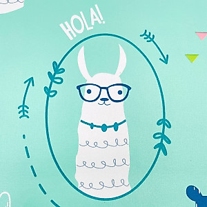 Yifasy Shelf Liner Alpaca Cactus Self-Adhesive Waterproof Drawer Paper Protect Furniture Wall Surface Decor Toy Storage Trunk 118x17.7 Inch