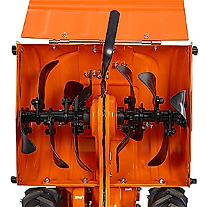 YARDMAX 18 in. 209 cc Gas OHV Engine Rear Tine Tiller with Dual Rotating Tilling