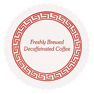 Hoffmaster 860035 Budgetboard Coaster, 3-3/8" Diameter, Decaf Coffee (Case of 1000)