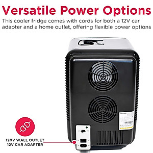 FRIGIDAIRE Portable 10L, 15-can Mini Fridge Brushed Stainless Rugged Refrigerator, EFMIS188-SS