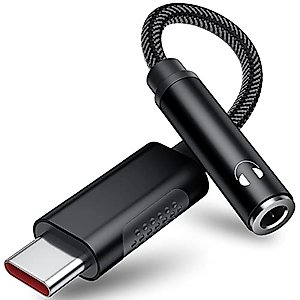 TITACUTE USB Type C to 3.5mm Audio Jack Headphone Adapter for Samsung S22 S21 S20 FE Galaxy Z Flip 3 Fold Note 20 Stereo Dongle USBC Aux Cable Cord for iPad Mini Air Pro OnePlus 9 8T Google Pixel 6 5
