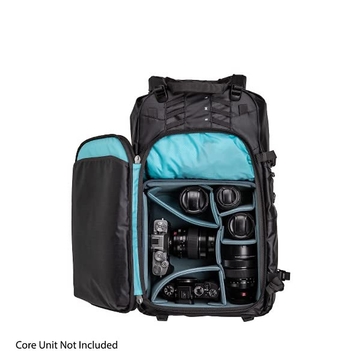 Shimoda Action X30 Water Resistant Camera Backpack - Fits DSLR, SLR, Mirrorless Cameras, Batteries, Lenses, and Other Gear - Core Unit Modular Camera Inserts Sold Separately - Black