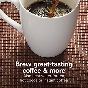 Hamilton Beach 12 Cup Electric Percolator Coffee Maker, Stainless Steel, Quick Brew, Vintage Spout