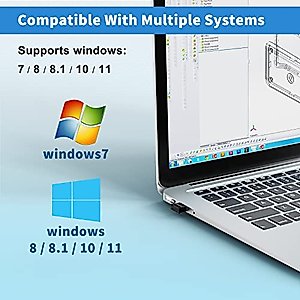 USB Bluetooth Adapter for PC Receiver - Ponbohu Mini Bluetooth 5.1 EDR Dongle transmitter for Computer Desktop Transfer for Laptop Bluetooth Headset Speaker Keyboard Mouse Printer Windows11/10/8.1/8/7