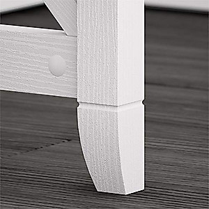 Scranton & Co Furniture Key West 60W L Shaped Desk in Pure White Oak