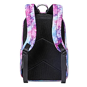 Ecodudo Cute Lightweight Galaxy Backpacks Girls School Bags Kids Bookbags (Galaxy Pink)