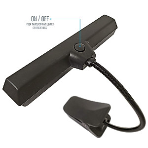 AxcessAbles Orchestra 9 LED USB Music Stand Light | Clip-On USB or Battery Operated Lamp with Adjustable Goose Neck | DJ Table, Mixer, Professional Music Stand Light, Reading Light