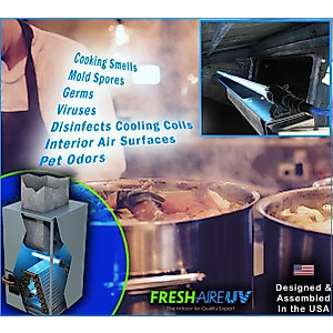 Fresh-Aire Blue Tube 24-Volt UV Light HVAC Air Purification System, Includes 1-Year UVC Lamp #TUV-BTER