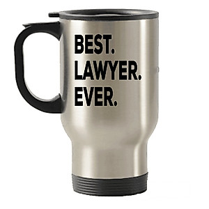 Best Lawyer Ever Travel Mug - Travel Insulated Tumblers- Lawyer Gifts For Men Women Future Lawyers - Lawyered - Retired Going Away Promotion Birthday Christmas - Environmental - Funny Gag