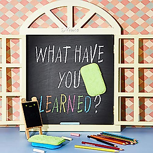 Microfiber Dustless Chalk Eraser Magnetic Chalkboard Eraser Multipurpose Cleaning Duster Washable Reusable Eraser for Markers, Chalk, Home, Classroom and Office (2 Pieces)