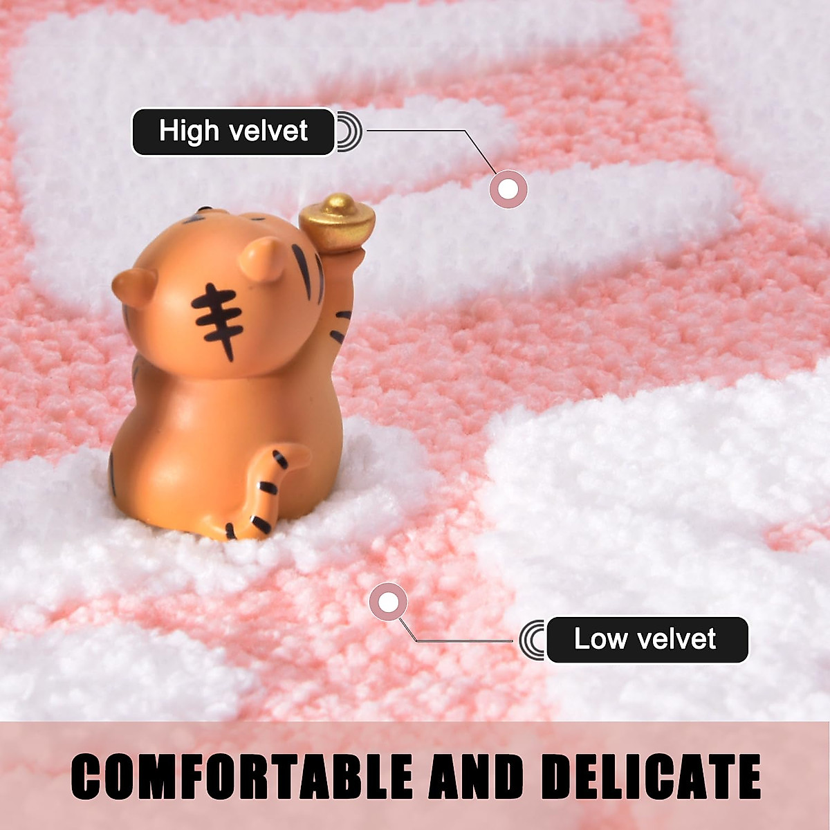 DHUJBFF Sweet Cheeks Bath Mat for Tub - Trendy Cute Pink Bath Mats for Girls, Anti Slip Funny Bath Rugs for Bathroom, Blush Pink Bathroom Decor Accessories, Hypebeast y2k Room Decor