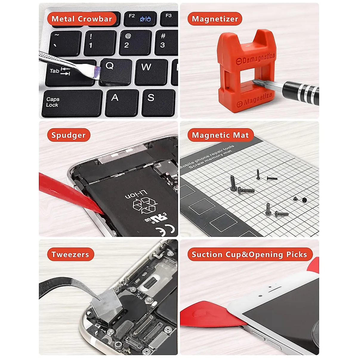 Precision Screwdriver Set, Computer Repair Tool Kit, 146 PCS Laptop Screwdriver Kit with 123 Bits, Magnetic Mat, Magnetizer, for iPhone, MacBook, PC, Tablet, PS5, Xbox, Switch, Game Console