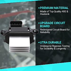 HVAC Blower Motor Resistor AC Blower Control Module - Compatible with 2010-2017 Ford Expedition 2010-2014 Ford F-150 2011-2017 Lincoln Navigator Auto Temp Control - Replace # BL3Z-19E624-A YH-1829