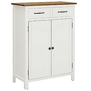 vidaXL Solid Wood Oak Shoe Cabinet Hall Clothing Shelf Storage Organizer Unit Cupboard Sideboard Living Room Shoe Rack Organization