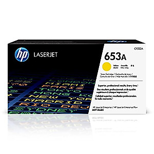 HP 653A Yellow Toner Cartridge | Works with HP Color LaserJet Enterprise MFP M680 Series | CF322A