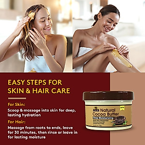 OKAY 100% NATURAL COCOA BUTTER SMOOTH 7oz/198gr