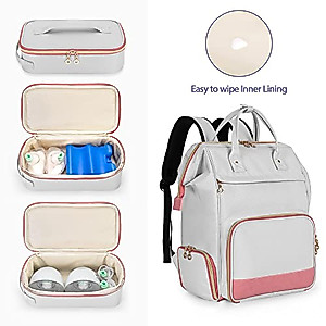 Damero Wearable Breast Pump Bag with Cooler, Compatible with Willow and Elvie Breast Pump, Breast Pump Carrying Bag with Compartment and Laptop Sleeve for Working Moms, Patent Pending