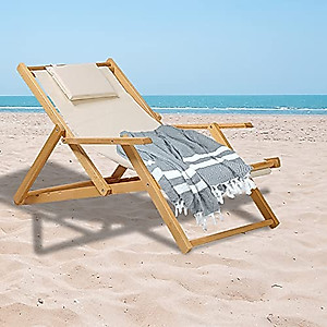 NakedCloud Turkish Beach Towel with Storage Bag 39 x 71 Inches, Quick Dry Diamond Weave Cotton Towel Blanket for Bath,Beach,Pool,Lightweight Large Oversized Turkish Beach Blanket(Grey)