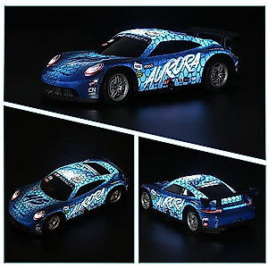 Remote Control Cars for 3-12 Years Old Boys, 1:22 Light Up Remote Control Racing Easter Kids Toys, Mini RC Racing Cars Boys Girls Cool Christmas Birthday Gift (Blue)