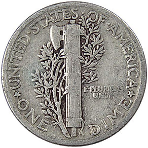 1928 Mercury Dime AG About Good 90% Silver 10c US Coin Collectible