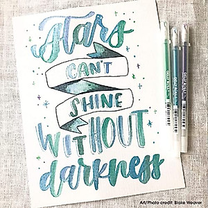 SAKURA Gelly Roll Stardust Glitter Gel Pens - Bold Point Ink Pen for Lettering, Drawing, Invitations, & Stationery - Assorted Colored Ink - Bold Line - 16 Pack