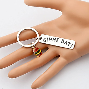 GIMME DAT ITYSL Gift Comedy TV Show Fans Gift Netflix Show Keychain Cheeseburger Jewelry (GIMME DAT)