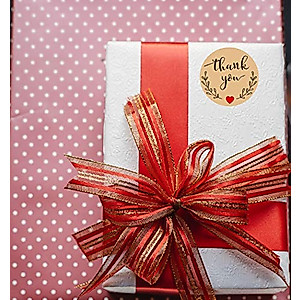 1.5" Thank You Stickers, Thank You for Small Business Stickers, Thank You Stickers Roll, Handmade Stickers for Delivery, Decoration, Gifts, Packaging, Party, Easter Gifts, Bakery Boxes, 500PCS/Roll