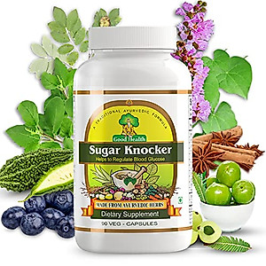 Sugar Knocker - Herbal Supplement - Pack of 1 (90 Veg Capsule)