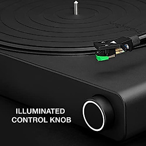 Victrola Stream Onyx Turntable - 33-1/3 & 45 RPM Vinyl Record Player, Works with Sonos Wirelessly, High Precision Magnetic Cartridge, Semi-Automatic, Multiple Connections, Black Matte Finish