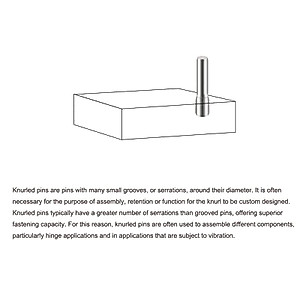 Tool parts 1.5x8mm 304 Stainless Steel Dowel Pins - 20Pcs Knurled Head Flat End Dowel Pin