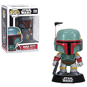 Funko Pop! Star Wars: Boba Fett #08 Vinyl Bobble-Head Figure (Bundled with Pop Box Protector Case)