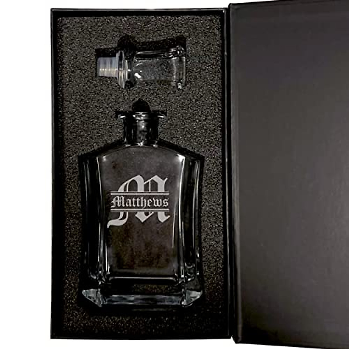 Personalized Whiskey Decanter, Custom Engraved Liquor Decanter - 23 Oz