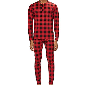 Dickies Mens Long Johns Thermal Underwear Set, 2 Piece Cold Weather Base Layer Set for Men