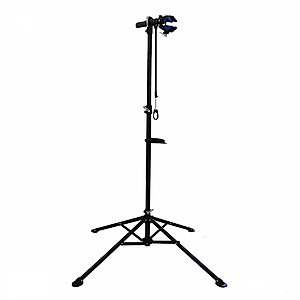 MaxxHaul 80725 Bike Repair Stand/ Display with Adjustable Height & 360 Deg. Rotating Head Clamp,black