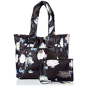 Anne Klein Soft Nylon Shoulder Tote, Floral