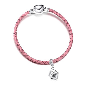 NanMuc Bible Cross Religious with God All Things are Possible Women's Bead Charms for Pandora Charm Bracelets, Copper