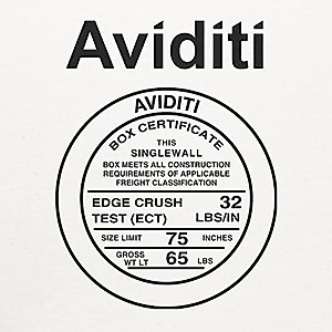 AVIDITI Shipping Boxes Small 12"L x 4"W x 3"H, 50-Pack | Corrugated Cardboard Box for Packing, Moving and Storage 12x4x3 1243