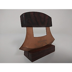 ALASKA COPPER BLADE WOOD HANDLE ULU KNIFE