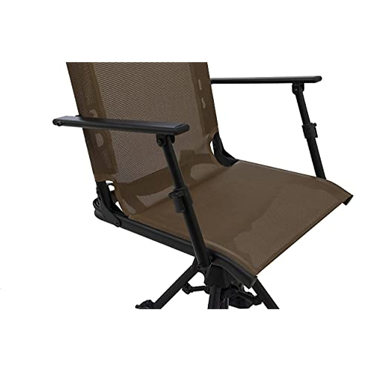 ALPS OutdoorZ Stealth Hunter Hunting Chair,Adjustable Height Deluxe, Brown - New