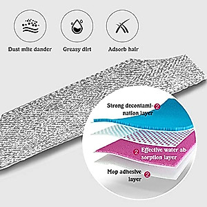 Hand Push Sweeper Household Lazy 3-in-1 Suction Sweeper Cleaning Machine Floor Stall Upgraded Soft Rough Brush Microfiber Mop 1pcs (Blue)