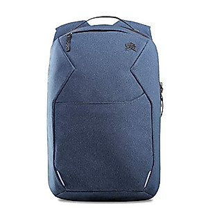 STM Myth 18L Laptop Backpack - Durable, Stylish, and Laptop Backpack with Pockets - Fits 15-Inch Laptop and 16-Inch MacBook Pro with Laptop Protection - Slate Blue (stm-117-186P-02),Black