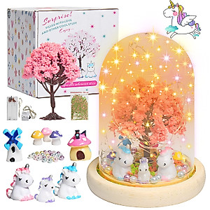 TROJOY Unicorns Gifts for Girls 4-12 Year Old, Make Your Own Magical Night Light, Arts and Crafts Kit for Kids Age 4-12, DIY Unicorn Novelty Girls Toys Room Decor Birthday & Christmas Gift for Girl